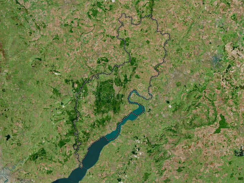 Forest of Dean, England - Great Britain. High-res Satellite. No Stock ...