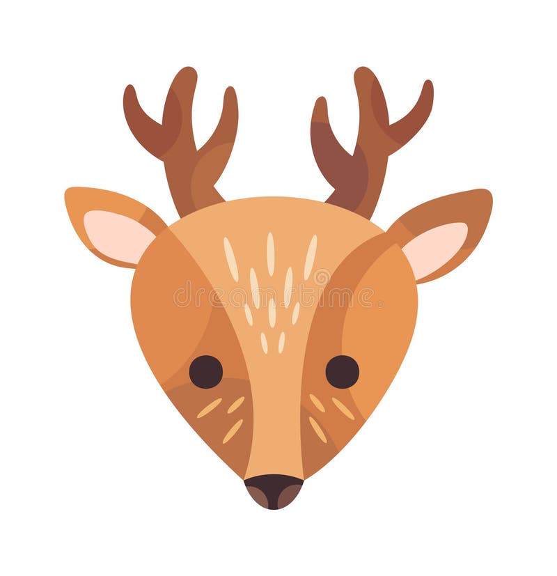 Forest deer tree logo stock vector. Illustration of cartoon - 197536548