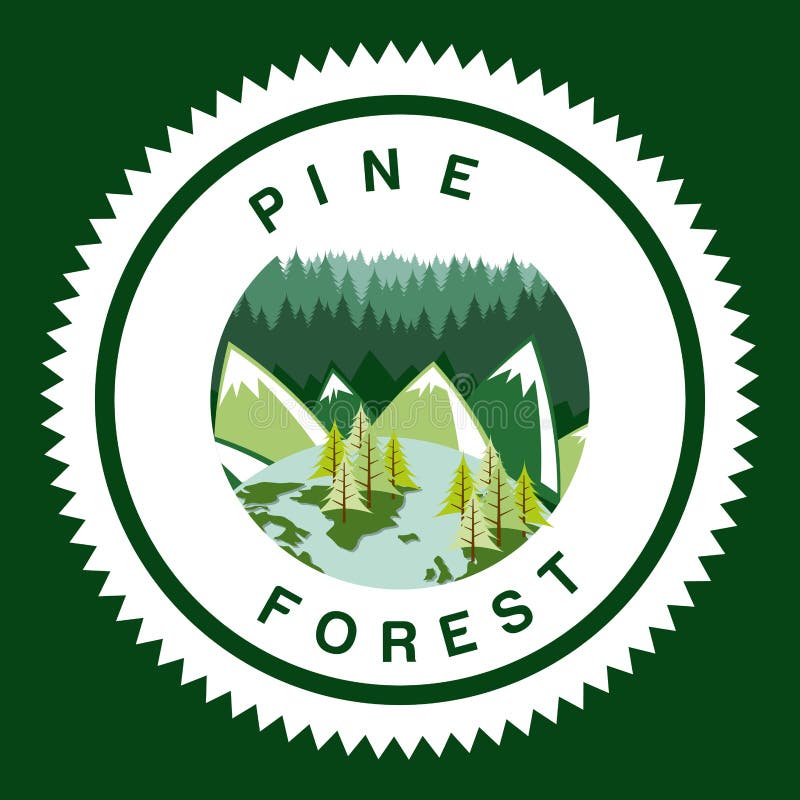 Forest Design stock de ilustración. Ilustración de zona - 47787945
