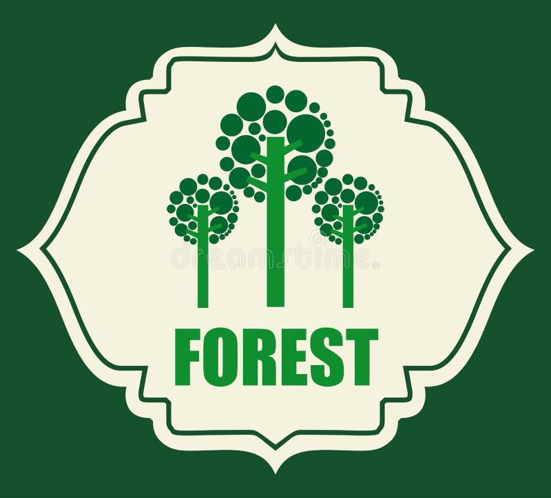 Forest design stock illustration. Illustration of graphic - 47788066