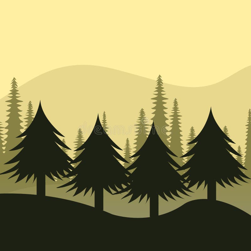 Forest Design, Vector Illustration. Stock Vector - Illustration of ...