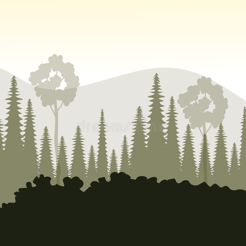 Forest Design, Vector Illustration. Stock Vector - Illustration of ...