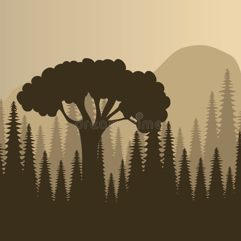 Forest Design, Vector Illustration. Stock Vector - Illustration of ...
