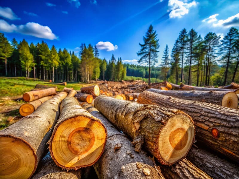 Forest Destruction a Striking Visual of Deforestations Impact on a ...