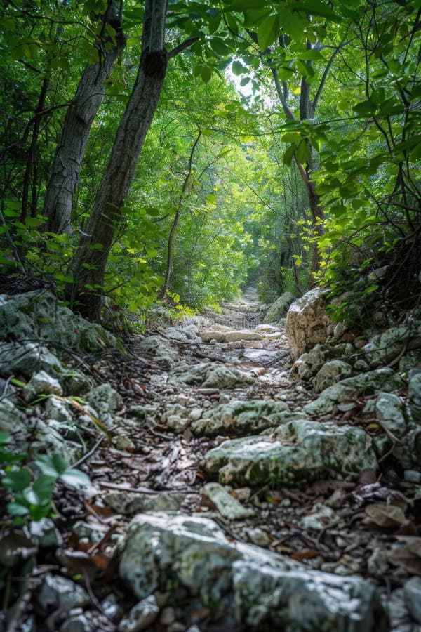 Forest Dirt Path stock image. Image of vegetation, scenery - 376909293