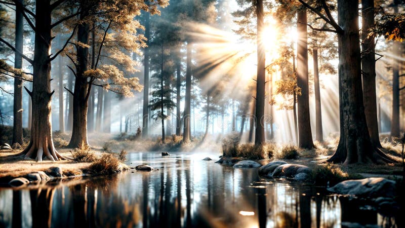 Forest Dreamscape a Composition of Trees and Light Algorithmically ...