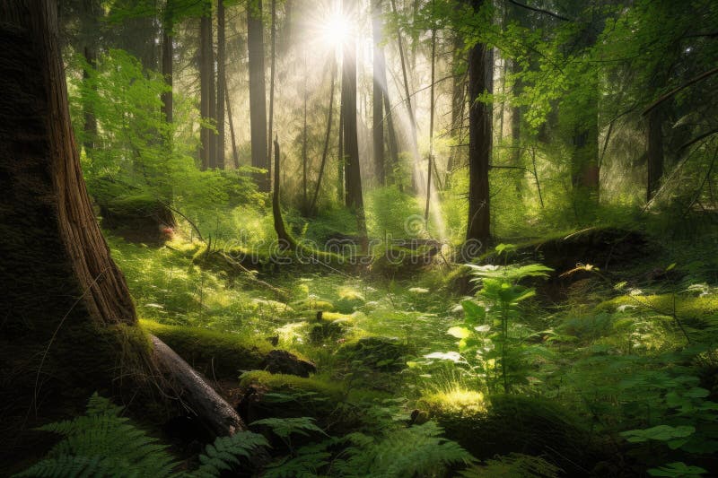 Forest Ecosystem, with Organisms and Processes Working in Tandem To ...