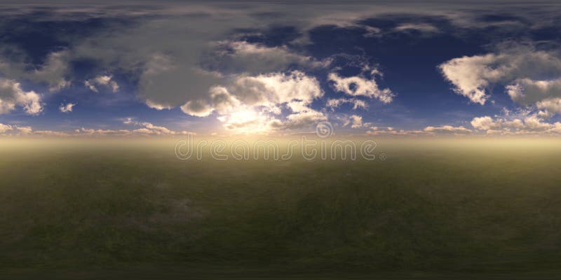 Forest , Environment Map , Round Panorama Stock Illustration ...