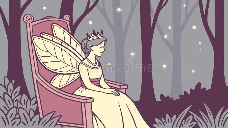 Forest Fairy Tale Scene, Magical Creature and Fantasy World Vector ...