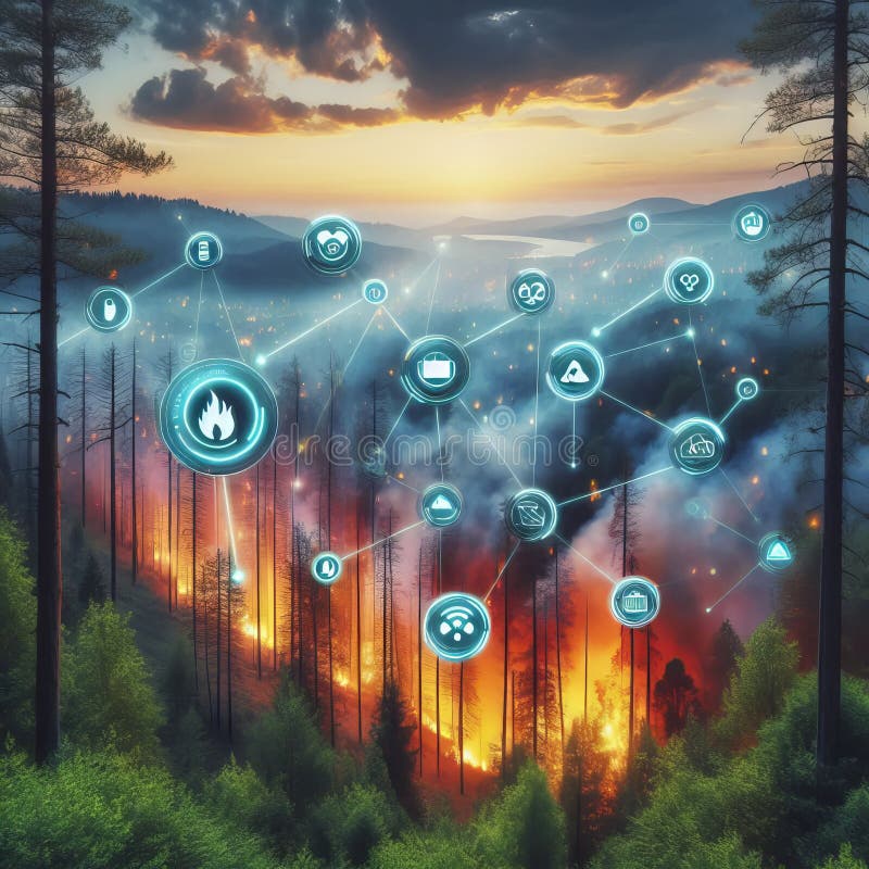 Forest Fire Detection Sensors â€“ Distributed Sensors that Detec Stock ...