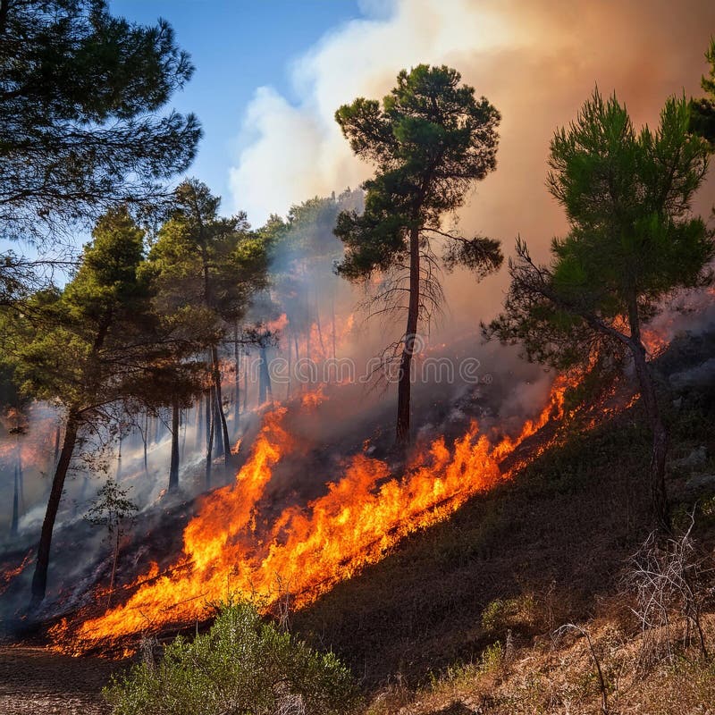 Forest Fire. Greece. Forest Fire in Greece. Greek. Forest Fire. Forest ...