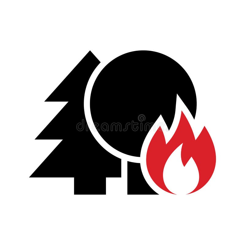 Fire Hazard Icon on White Background. Simple Element Illustration from ...