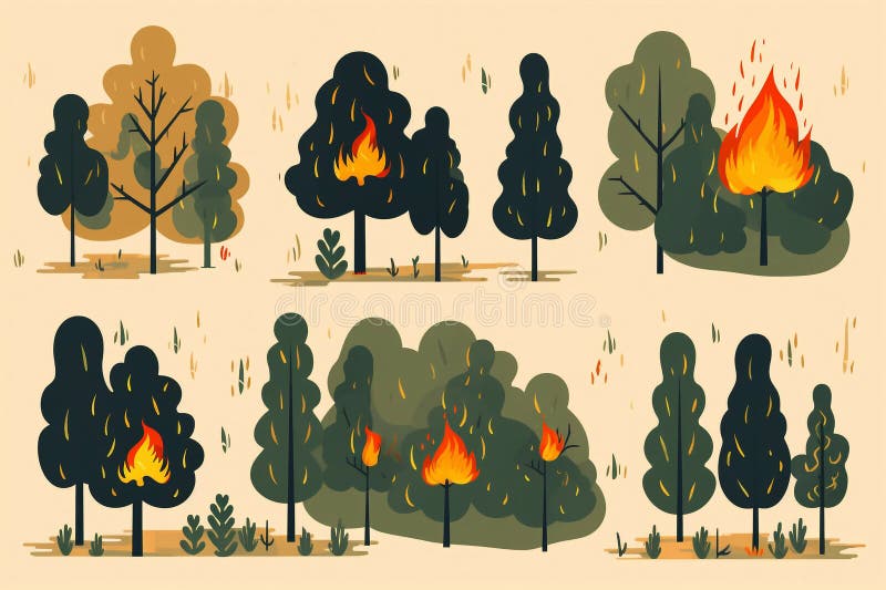 Forest Fire. Large-scale Fire. the Work of Rescuers. Non-compliance ...