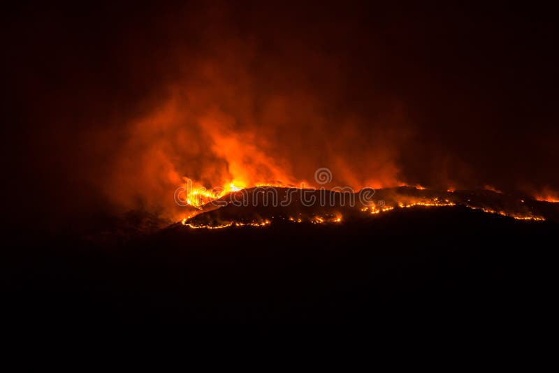 Fire in the night stock photo. Image of blaze, bonfire, flare - 16826