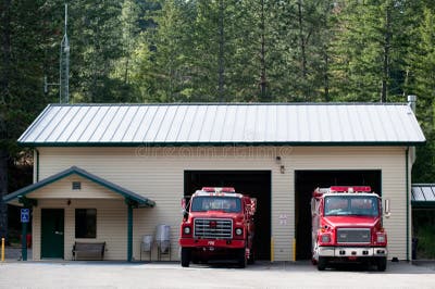 Forest Fire Station stock photo. Image of natural, burn - 7625226