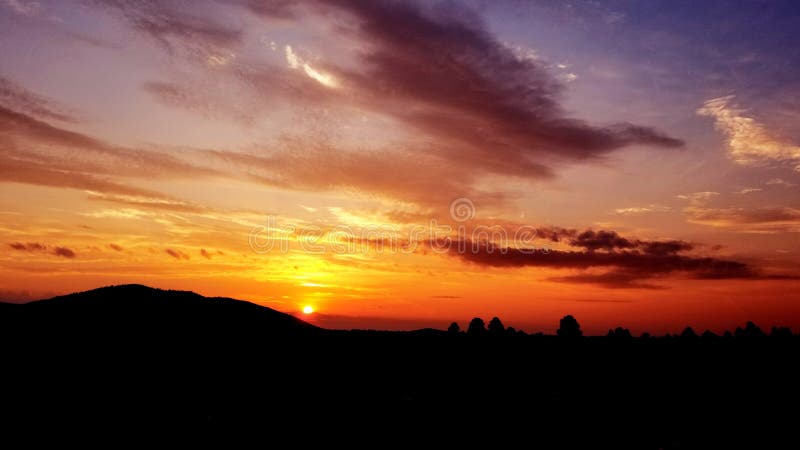 Forest fire sunrise stock image. Image of fire, forest - 131834555