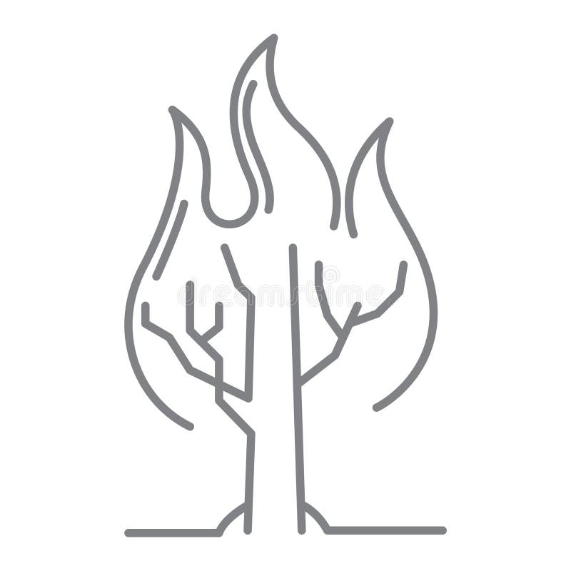 Forest fire. stock vector. Illustration of forests, fire - 192491335