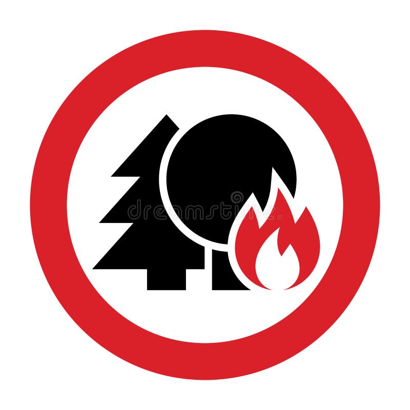 Forest Fire Warning Sign Stock Illustrations – 690 Forest Fire Warning ...