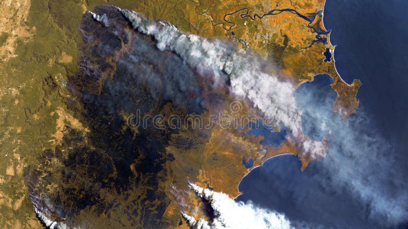 Forest Fires in Australia, a View from Space. Environmental Problems, a ...