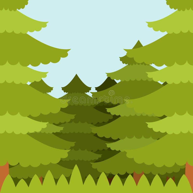 Forest flat Background stock vector. Illustration of beautiful - 81882276