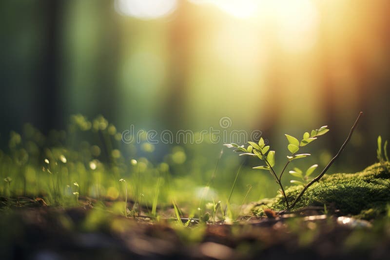 Forest Floor in Sunlight stock photo. Image of peaceful - 304941402