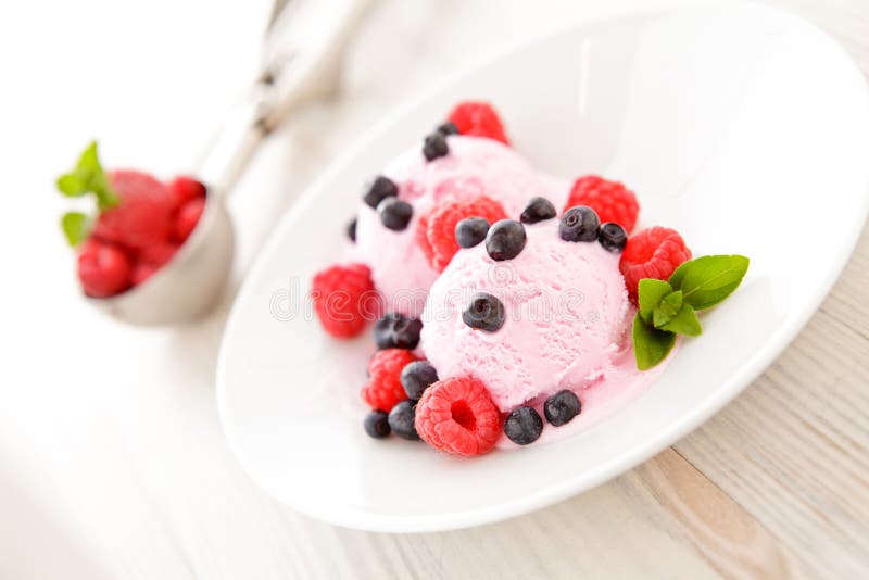 Forest fruit ice cream stock image. Image of dessert - 20017597