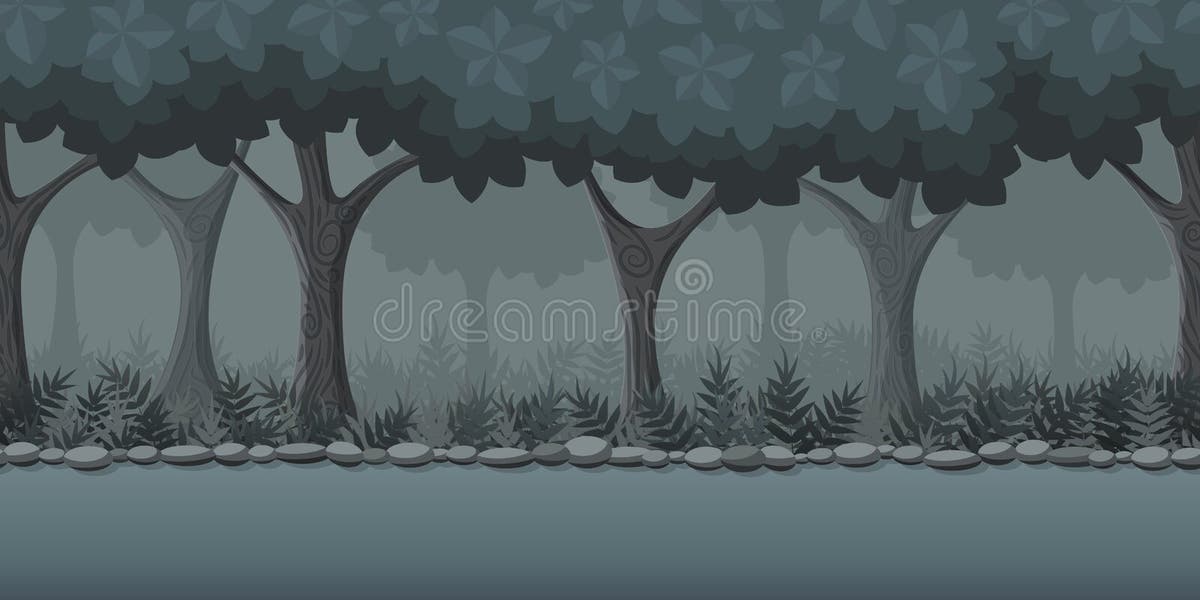 Dark Forest Parallax Background Stock Illustrations – 101 Dark Forest ...