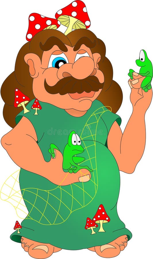 Forest god stock vector. Illustration of tribal, graphic - 97822234