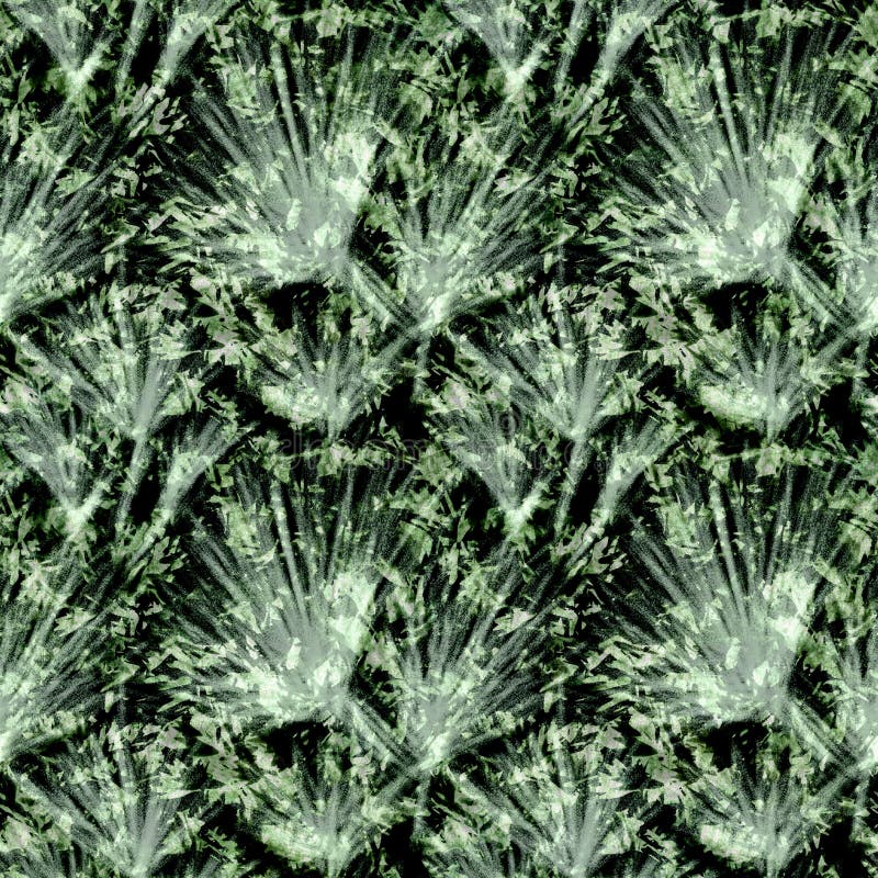 Forest Green Jungle Nature Texture. Seamless Foliage Leaf 2 Tone Design ...