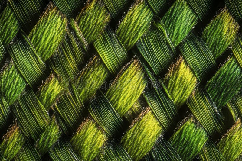 In the Forest, the Green Leaves of Tropical Plants Cast Light and ...