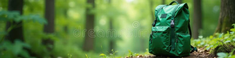 Forest Green Waterproof Hiking Backpack, Multiple Compartments ...