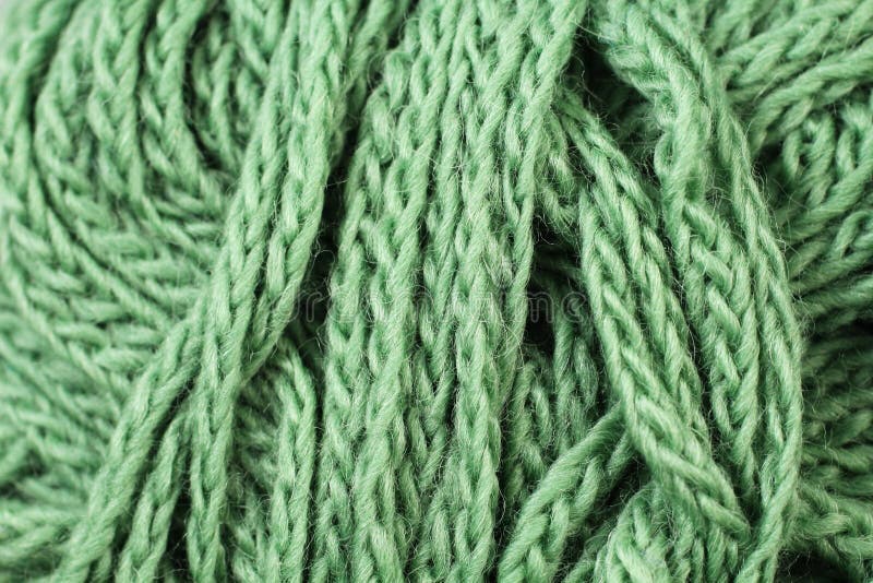 Forest Green Yarn Texture Close Up Stock Image - Image of abstract ...