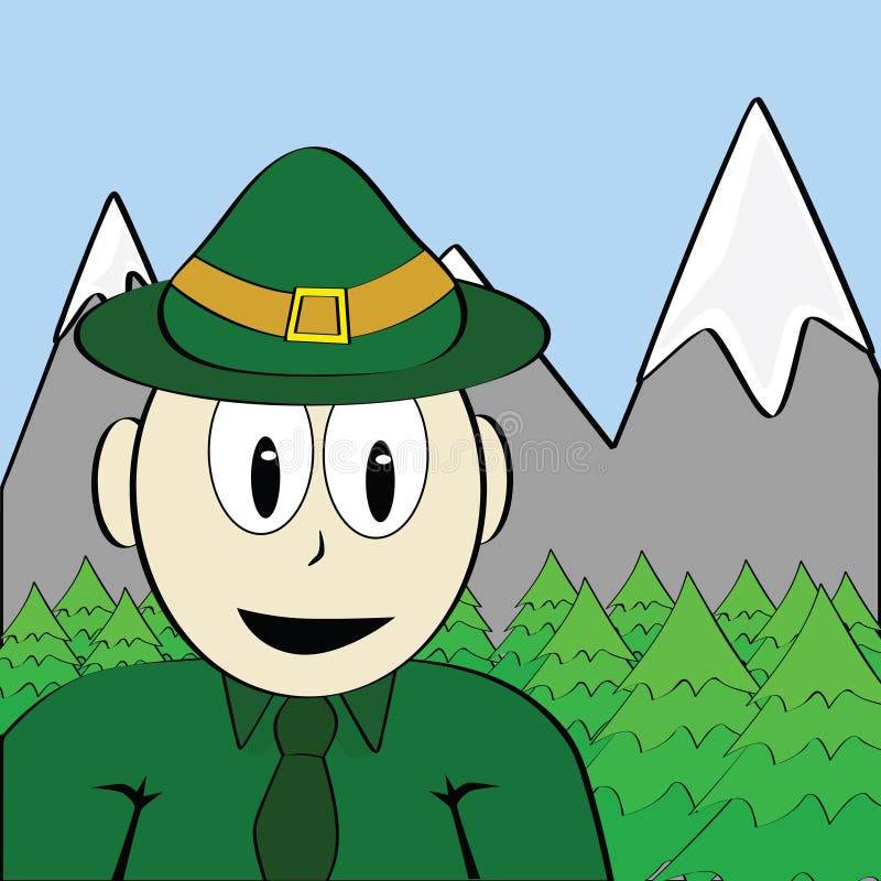 Forest guard stock vector. Illustration of icon, symbol - 7225908