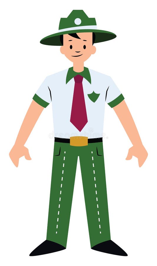 Forest Guard Character Vector Illustration on a Stock Vector ...