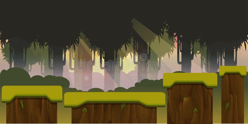 Forest and Hill Game Background .nature Landscape Stock Vector ... Forest and Hill Game Background .nature Landscape Stock Vector ...