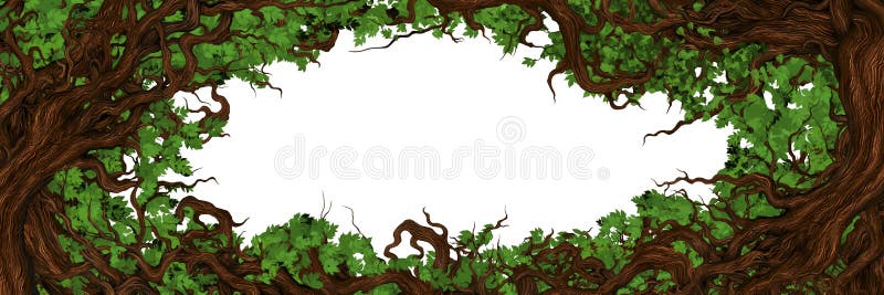 Forest horizontal frame stock illustration. Illustration of shape ...