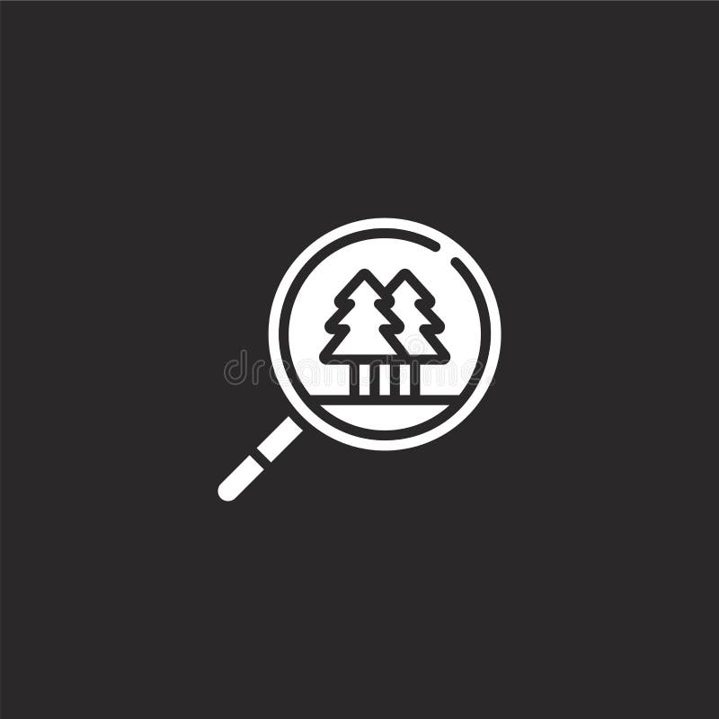 Forest Icon. Filled Forest Icon for Website Design and Mobile, App ...