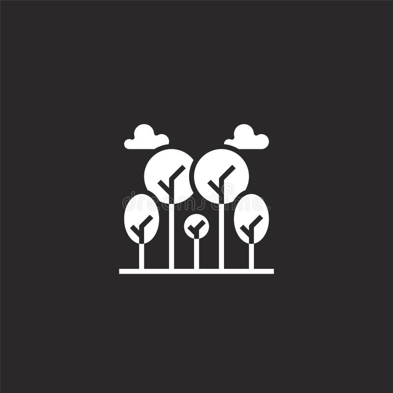 Forest Icon. Filled Forest Icon for Website Design and Mobile, App ...