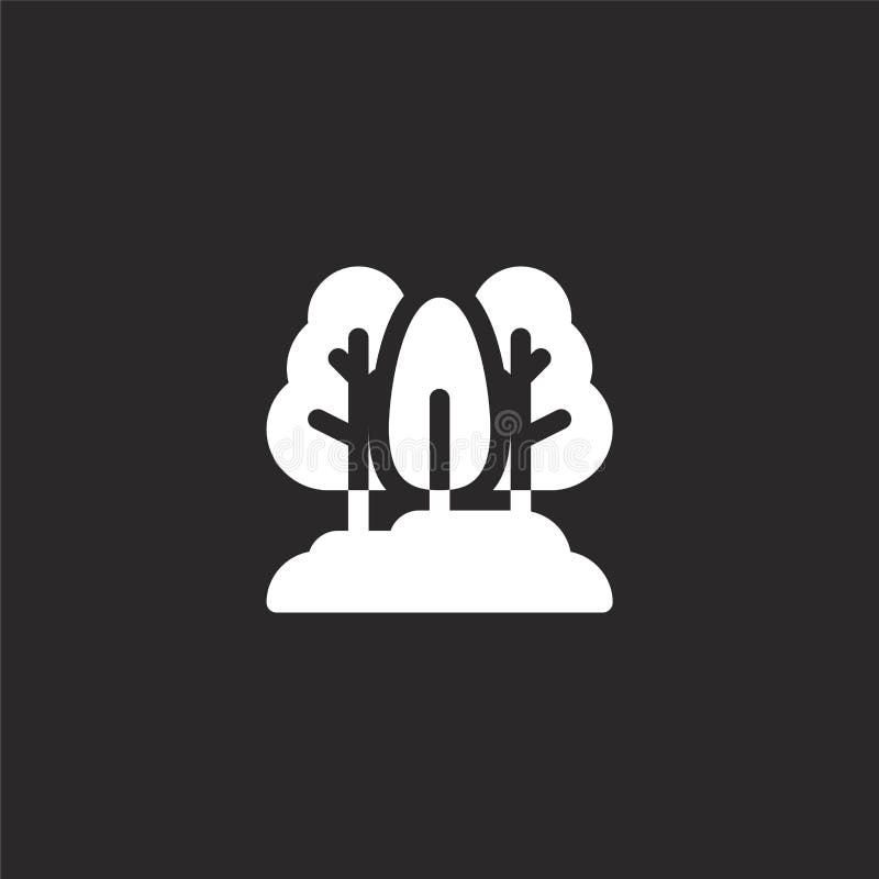Forest Icon. Filled Forest Icon for Website Design and Mobile, App ...