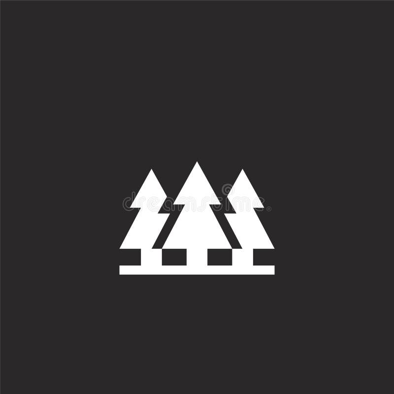 Forest Icon. Filled Forest Icon for Website Design and Mobile, App ...