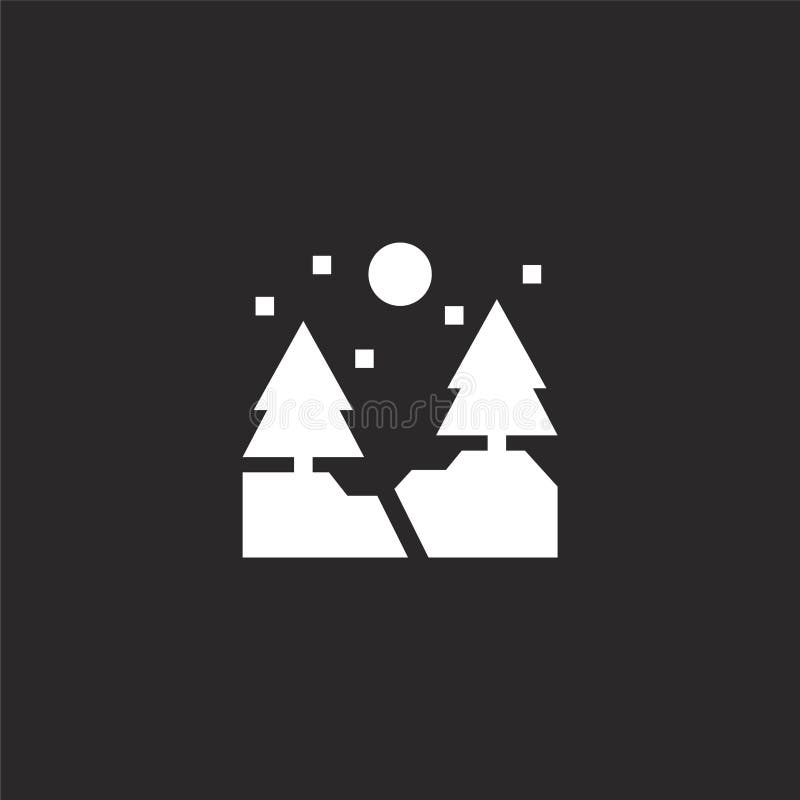 Forest Icon. Filled Forest Icon for Website Design and Mobile, App ...
