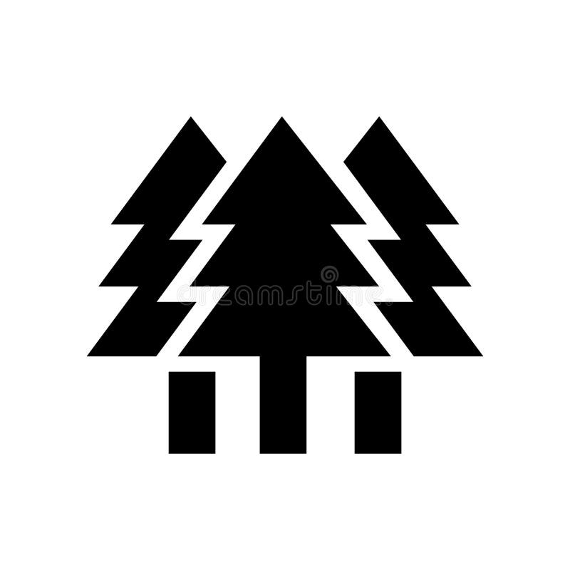 Forest Icon Vector Isolated on White Background, Forest Sign , Eco ...