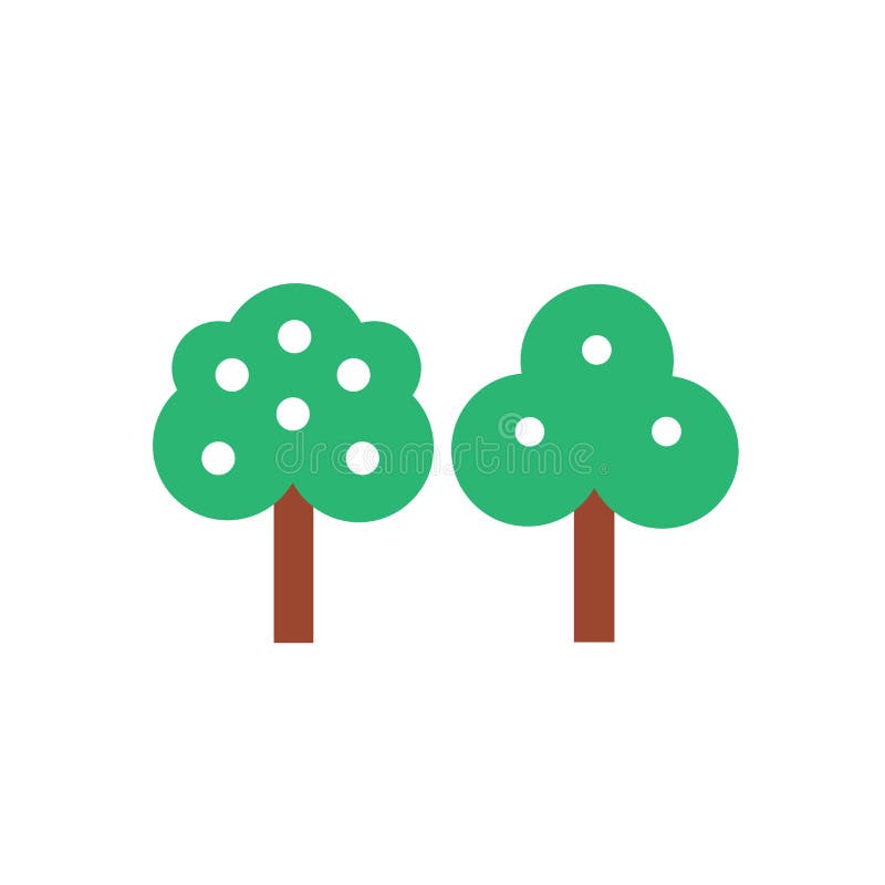 Forest Icon Vector Isolated on White Background, Forest Sign , Eco ...