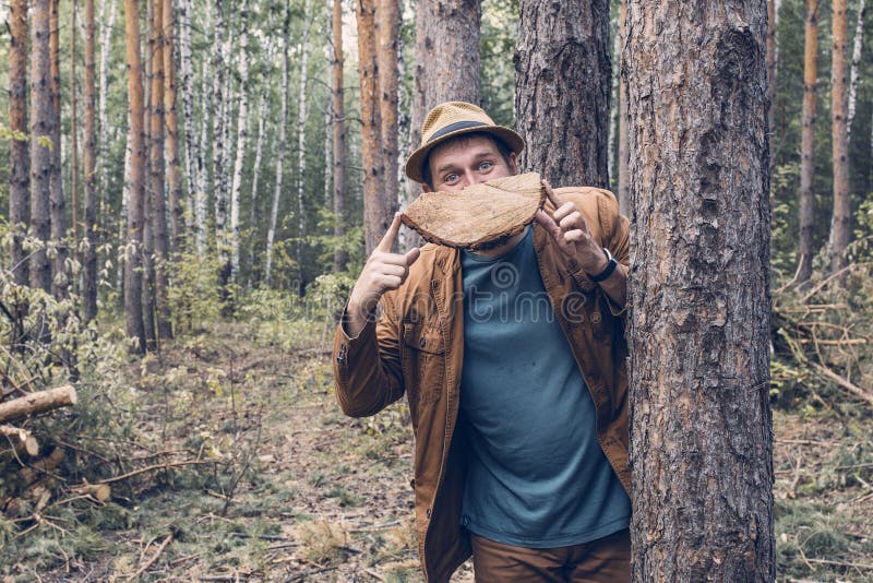 The Forest Inspection Inspector Jokingly Holds in Front of Him a ...