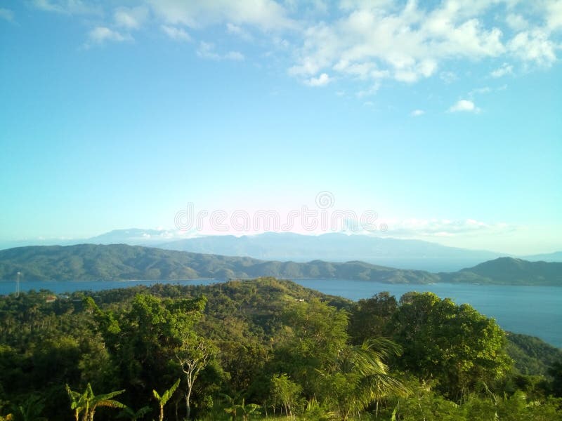 Forest island stock photo. Image of highland, landscape - 97062906