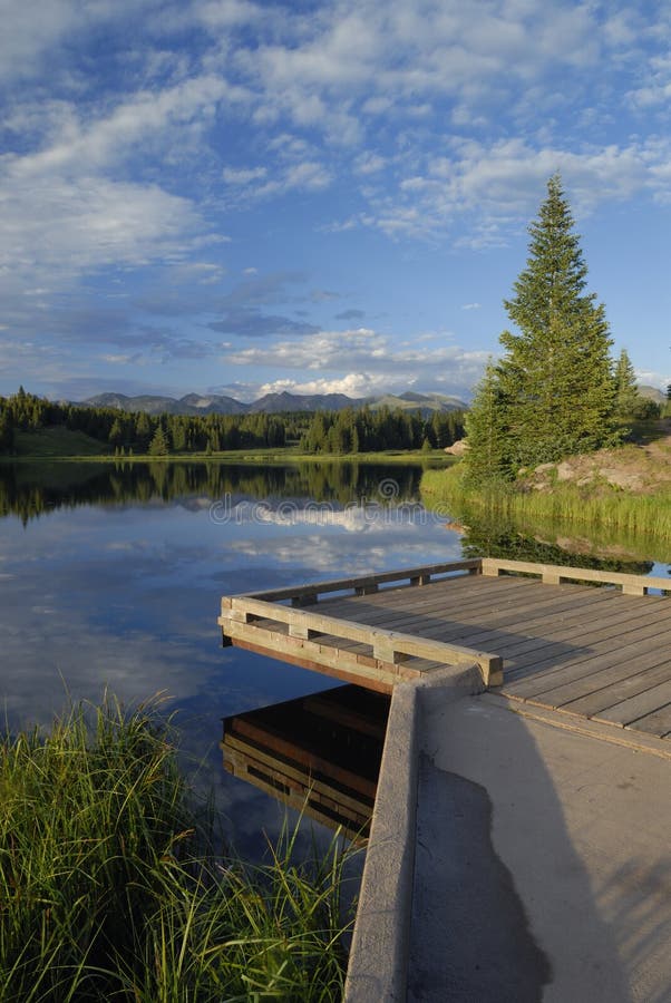 Forest Lake in Colorado Rocky Mountains Stock Photo - Image of rockies ...