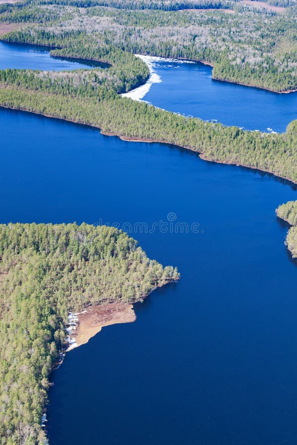 Forest Lake in Spring, Top View Stock Photo - Image of tourism, scenic ...