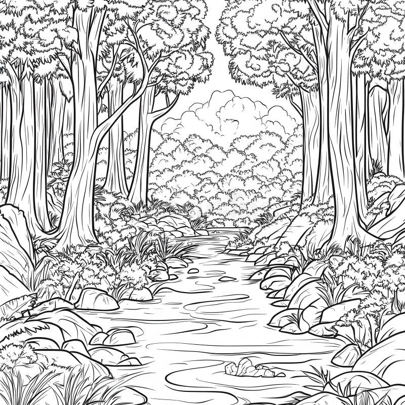 Magical Land Coloring Page Stock Illustrations – 47 Magical Land ...