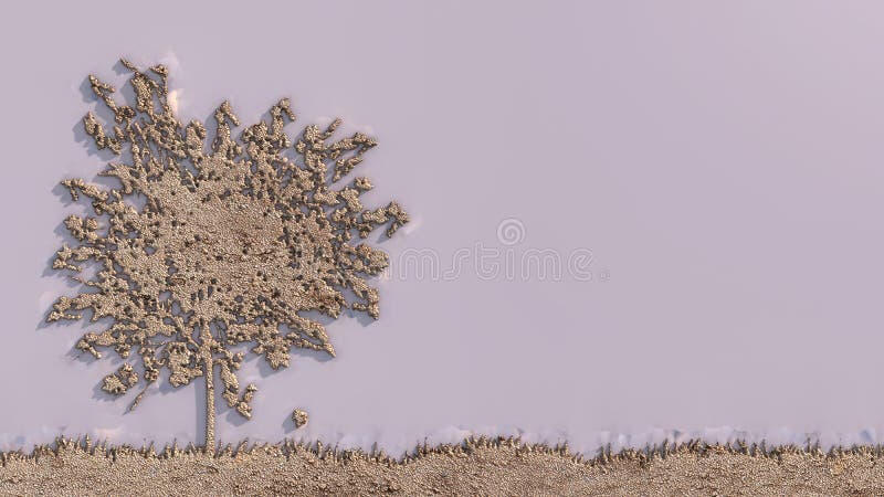 Forest Landscape Sculpted Sand Bottom Stock Image - Image of texture ...