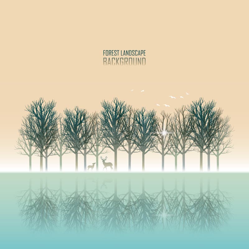 Forest landscape stock vector. Illustration of forests - 183692107